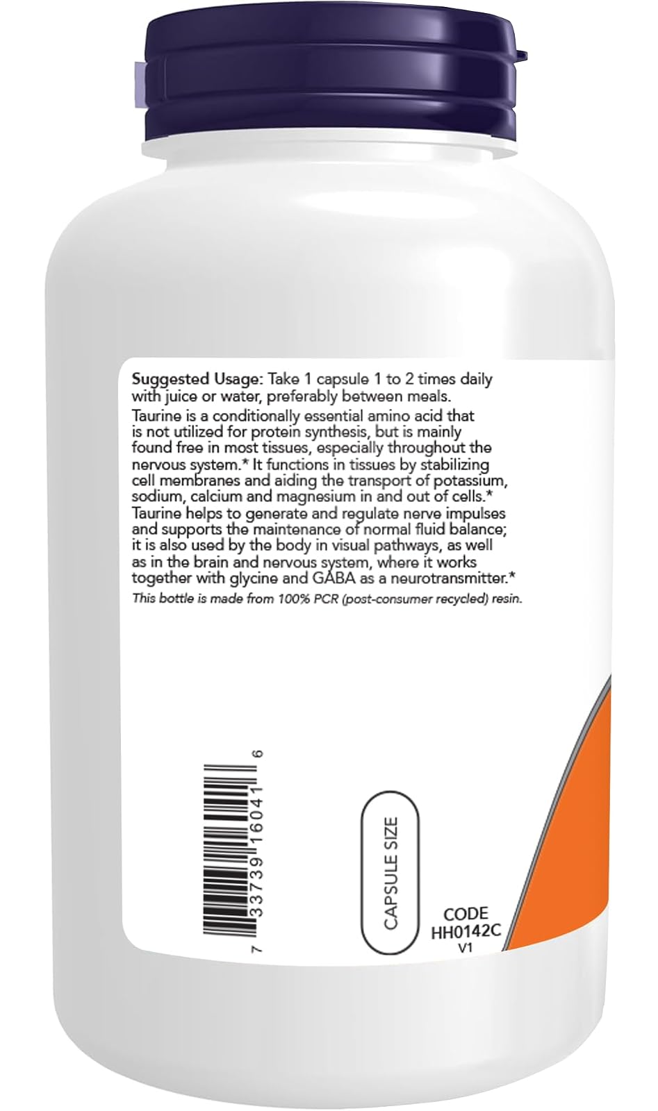 vegan-friendly taurine capsules