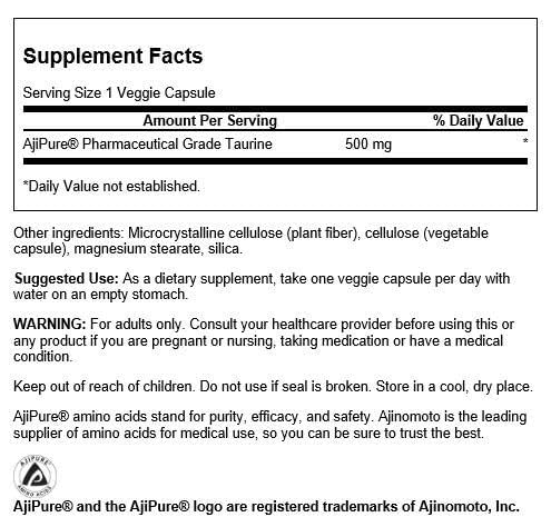 vegan-friendly taurine supplement for energy