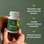 Vegan-friendly Triphala herbal remedy