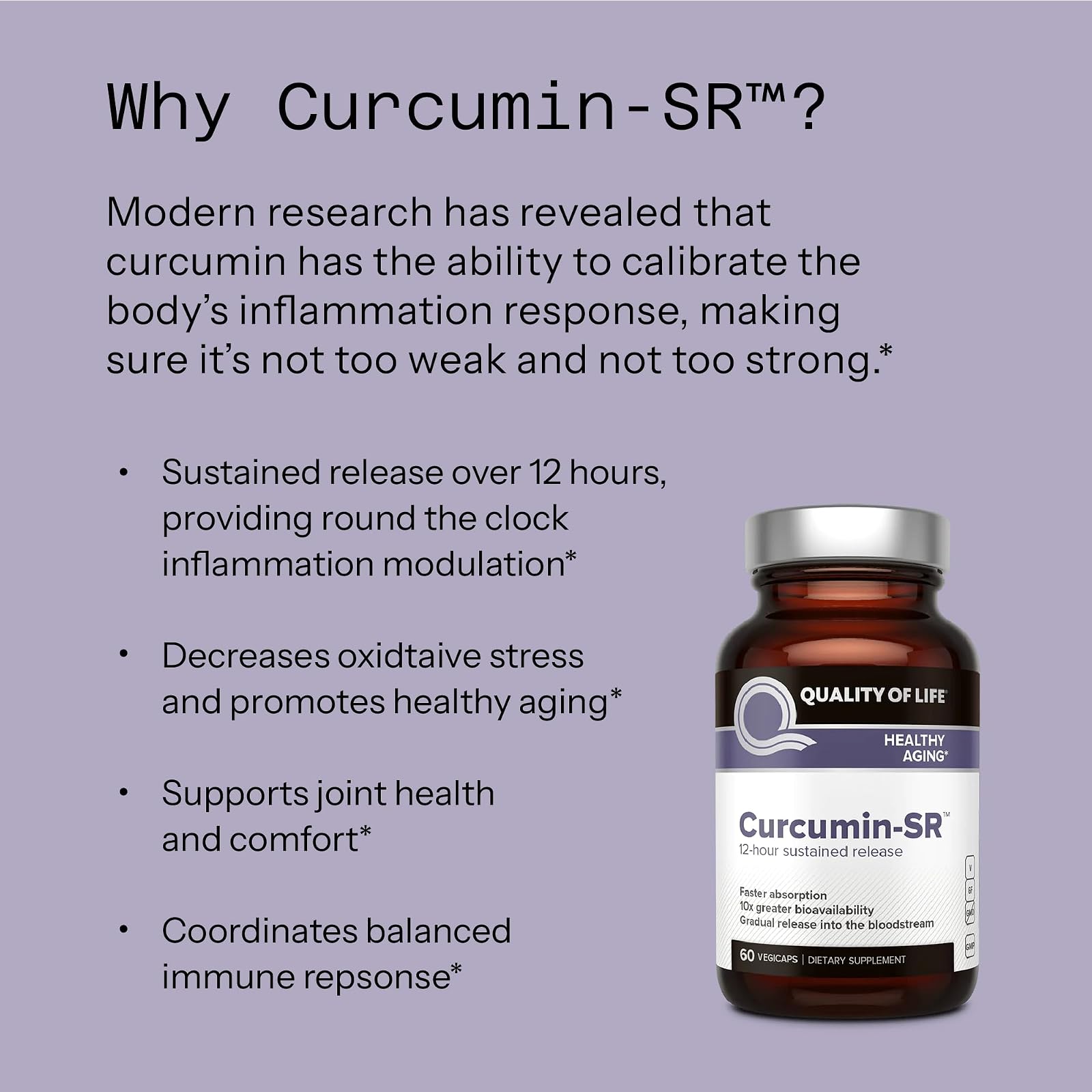 Vegan-friendly turmeric curcumin supplement