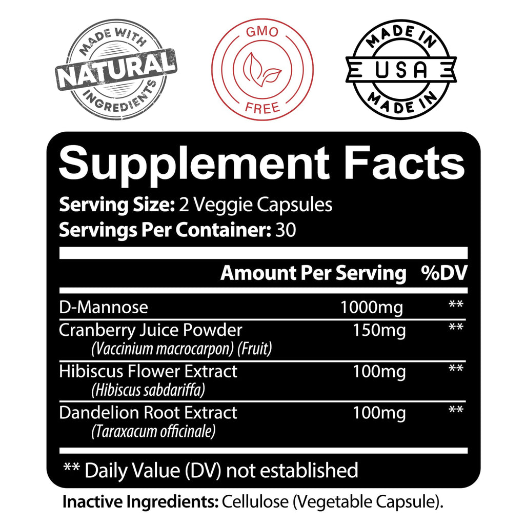 Vegan-friendly urinary health capsules