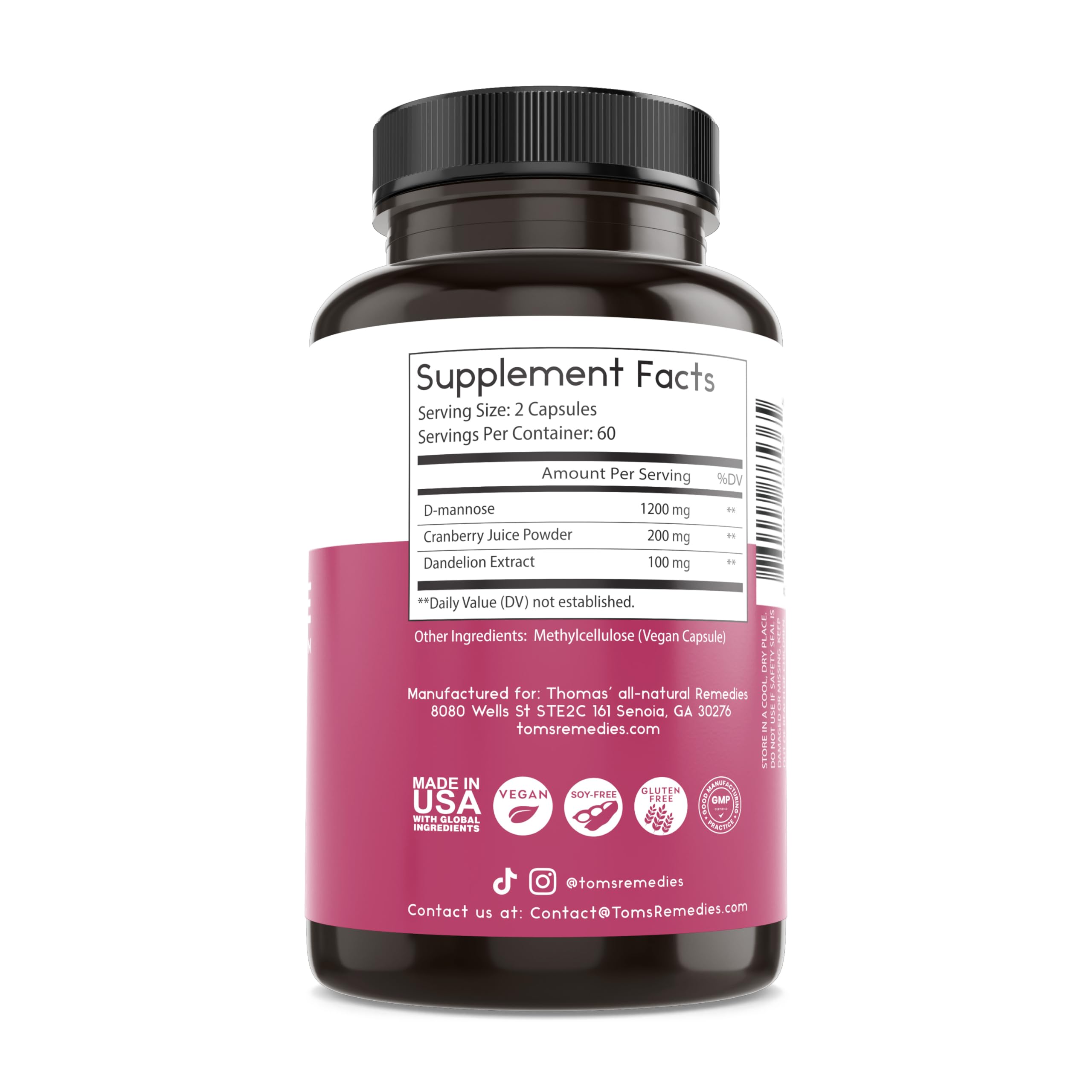 vegan-friendly urinary tract supplement