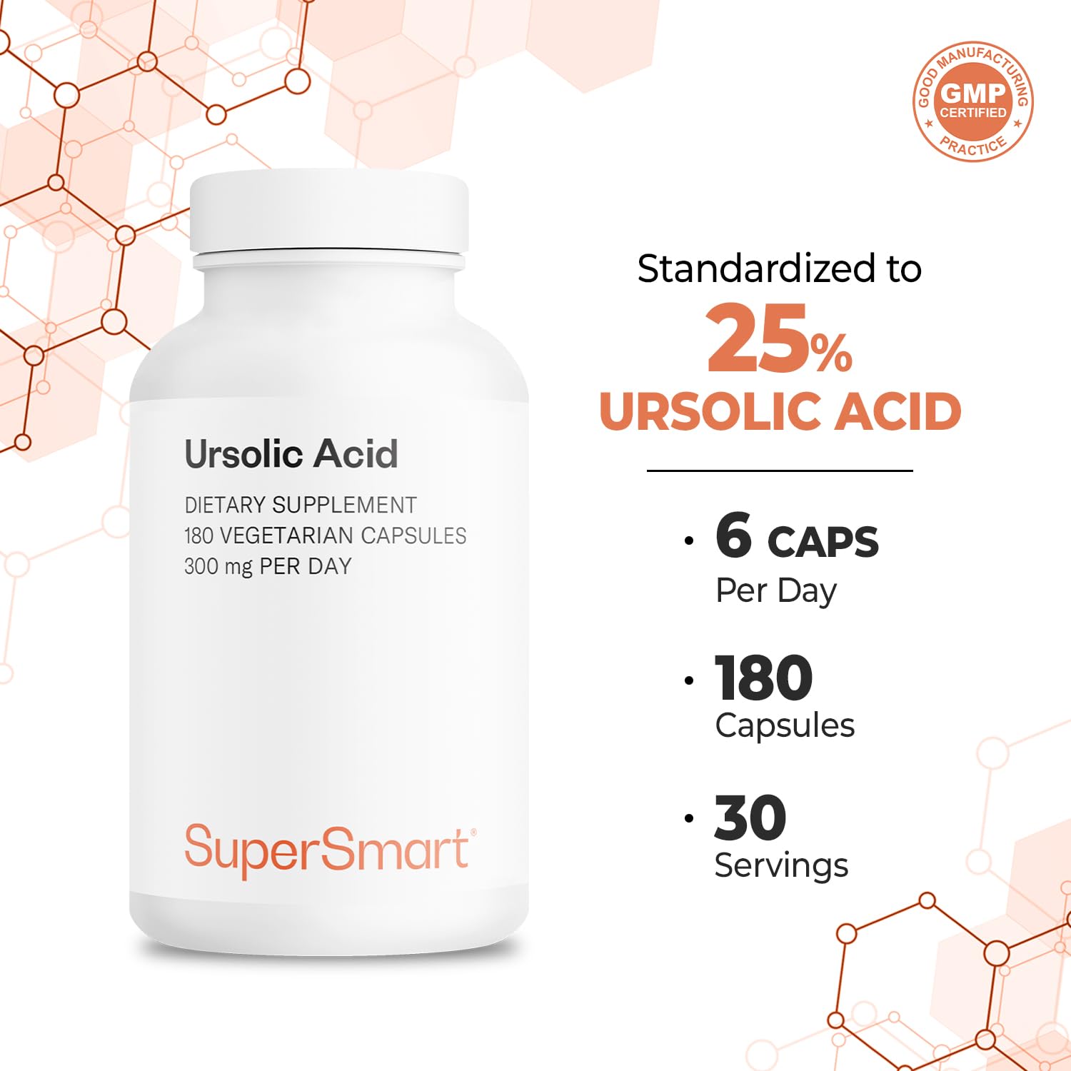 Vegan-friendly Ursolic Acid supplement