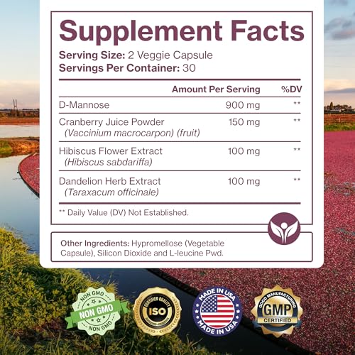 Vegan-friendly UTI support capsules