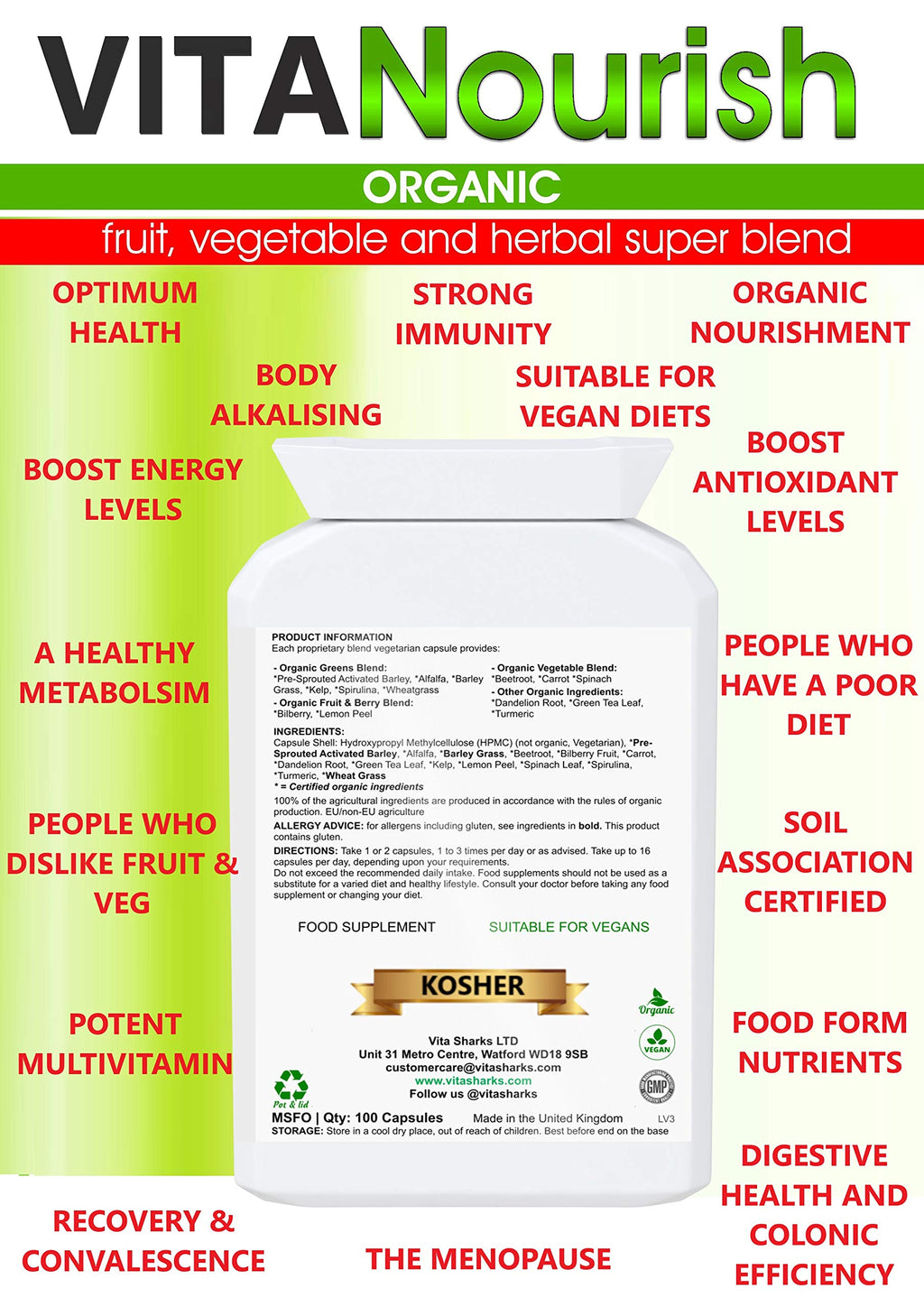 vegan-friendly vitamin and mineral mix