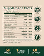 Vegan-friendly Vitamin B capsules
