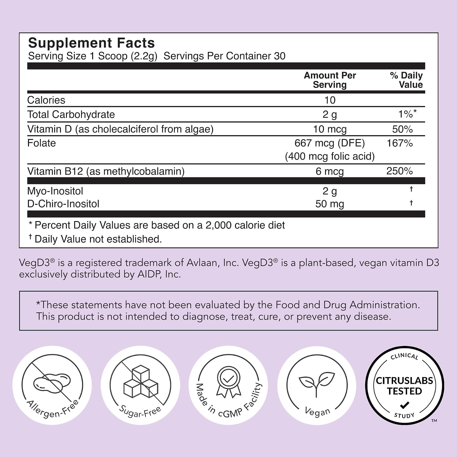 Vegan-friendly vitamin B complex powder
