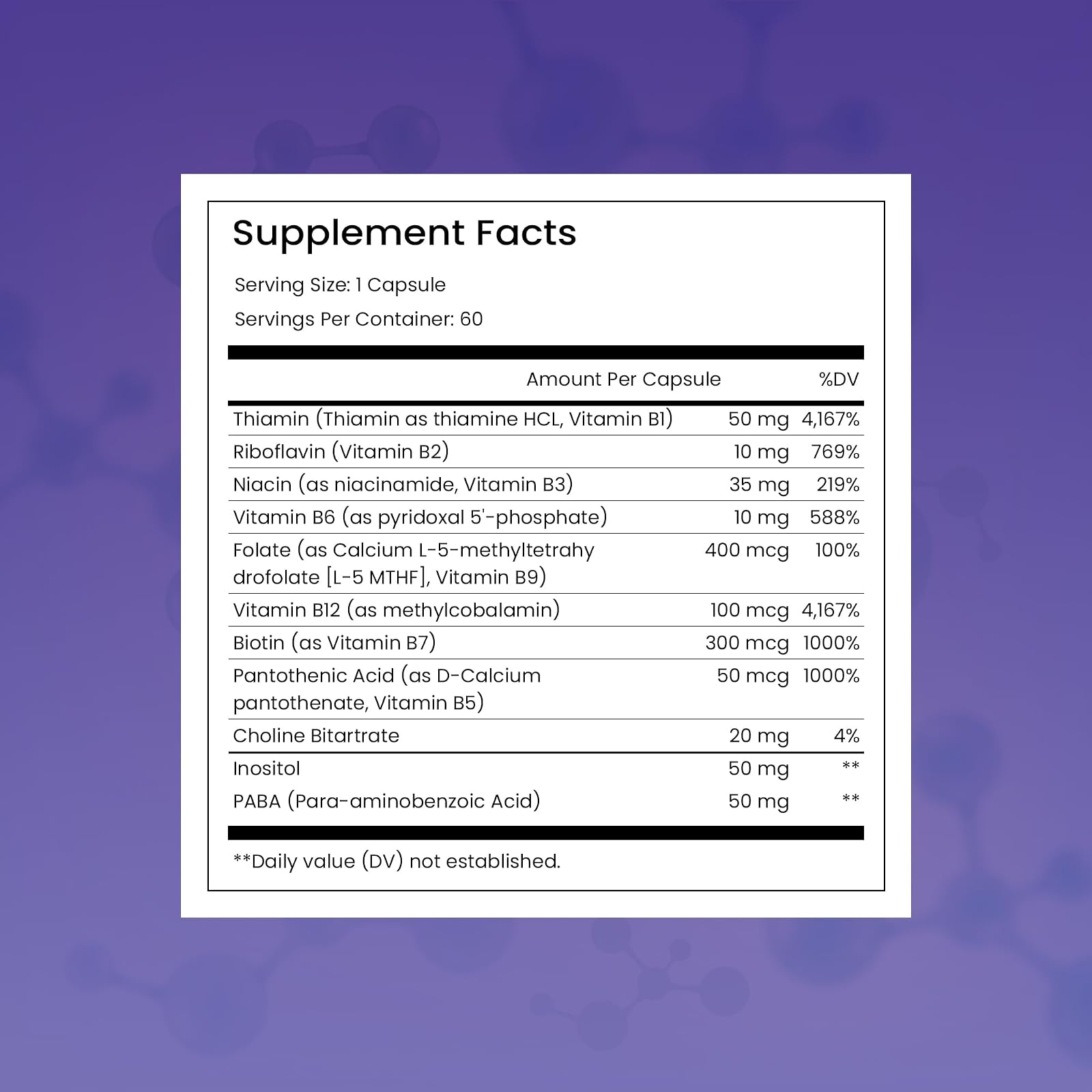 Vegan-friendly vitamin B supplement