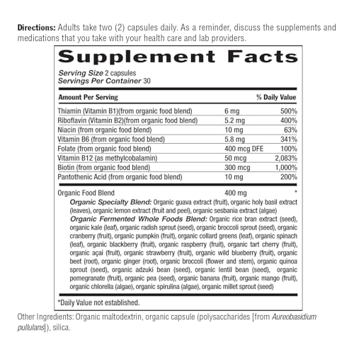 Vegan-friendly vitamin B supplement