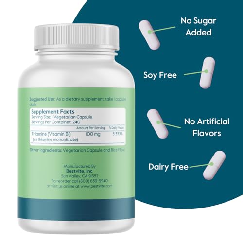 vegan-friendly Vitamin B1 capsules