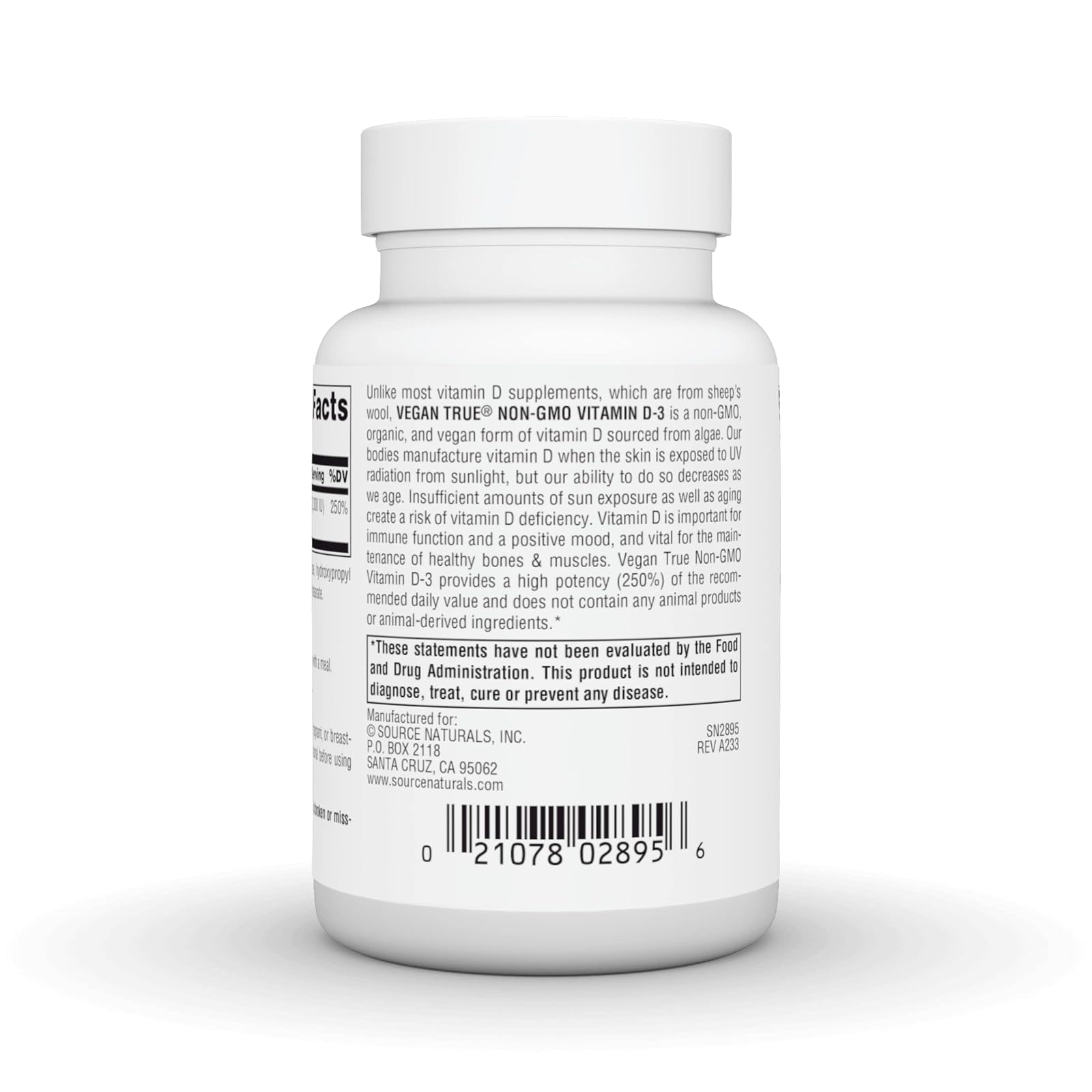Vegan-friendly Vitamin D supplement