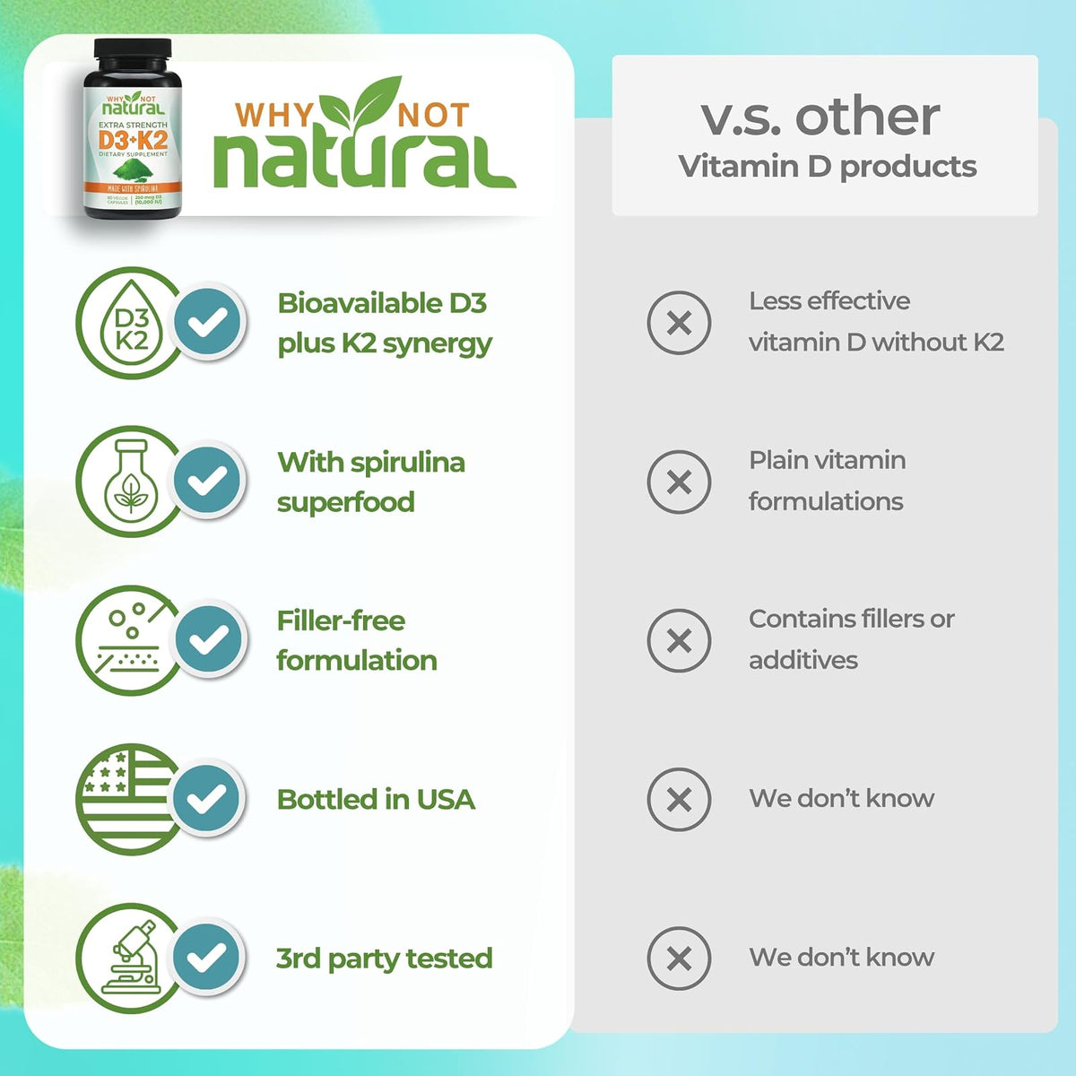 vegan-friendly vitamin D3 K2 supplement