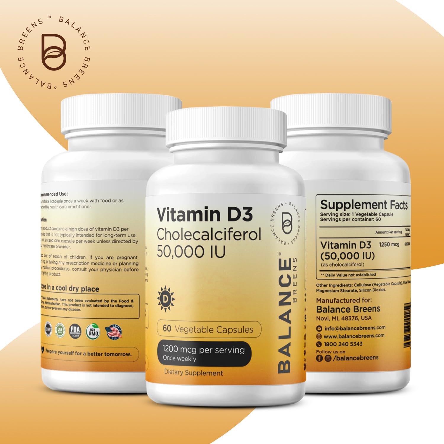 Vegan-friendly Vitamin D3 supplement