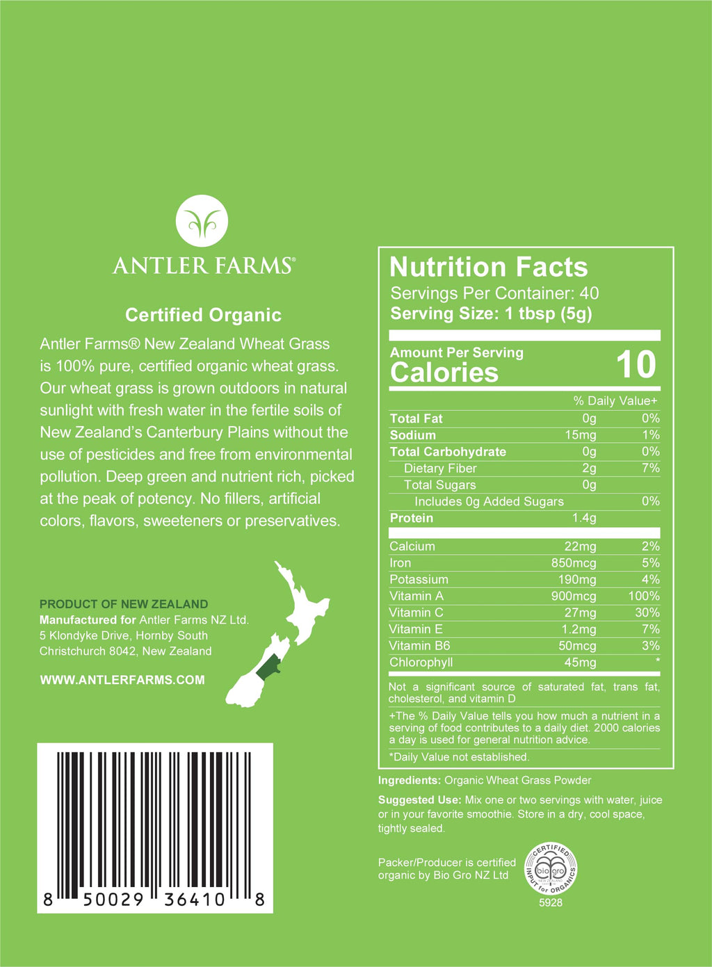 vegan-friendly wheatgrass powder