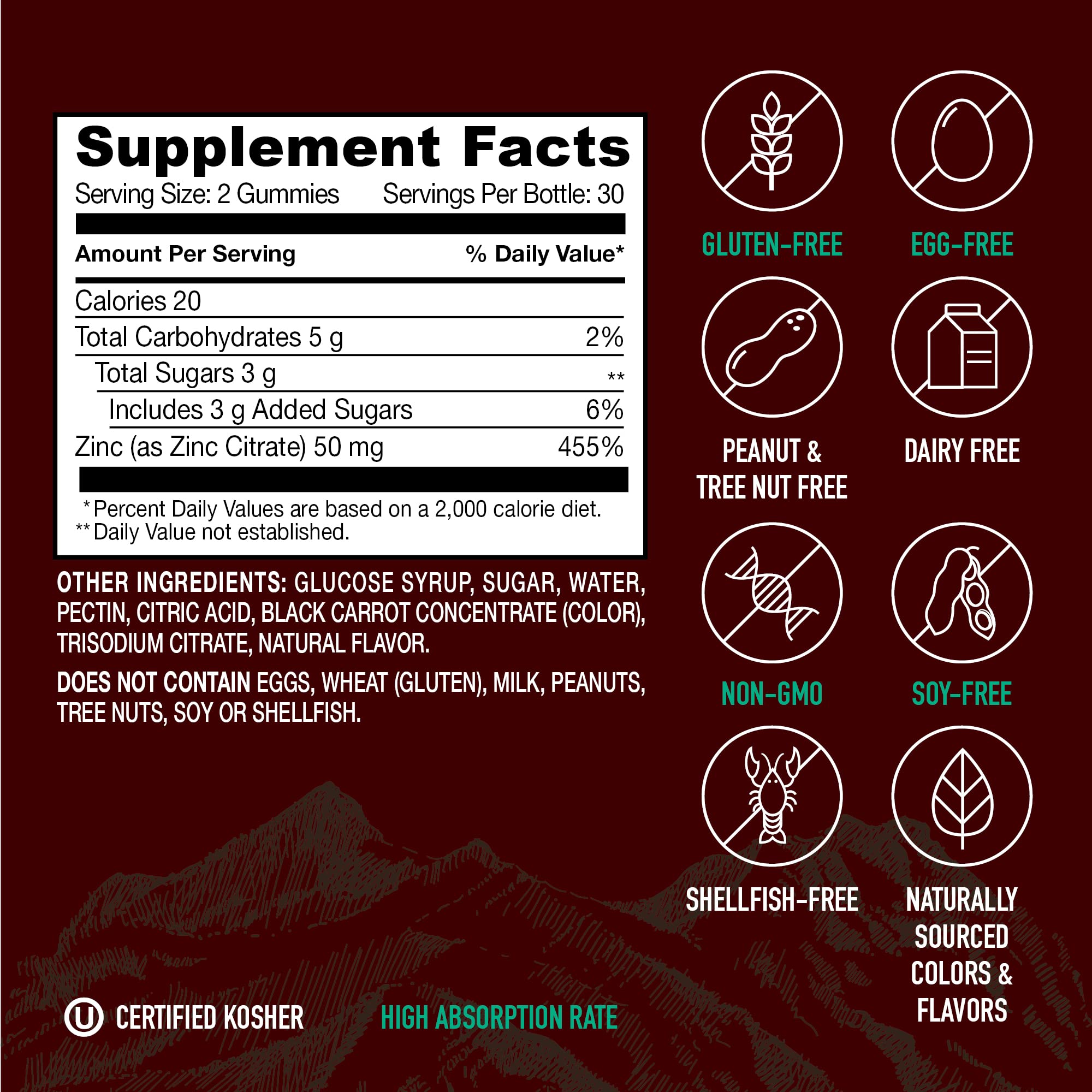 Vegan-friendly zinc for all ages
