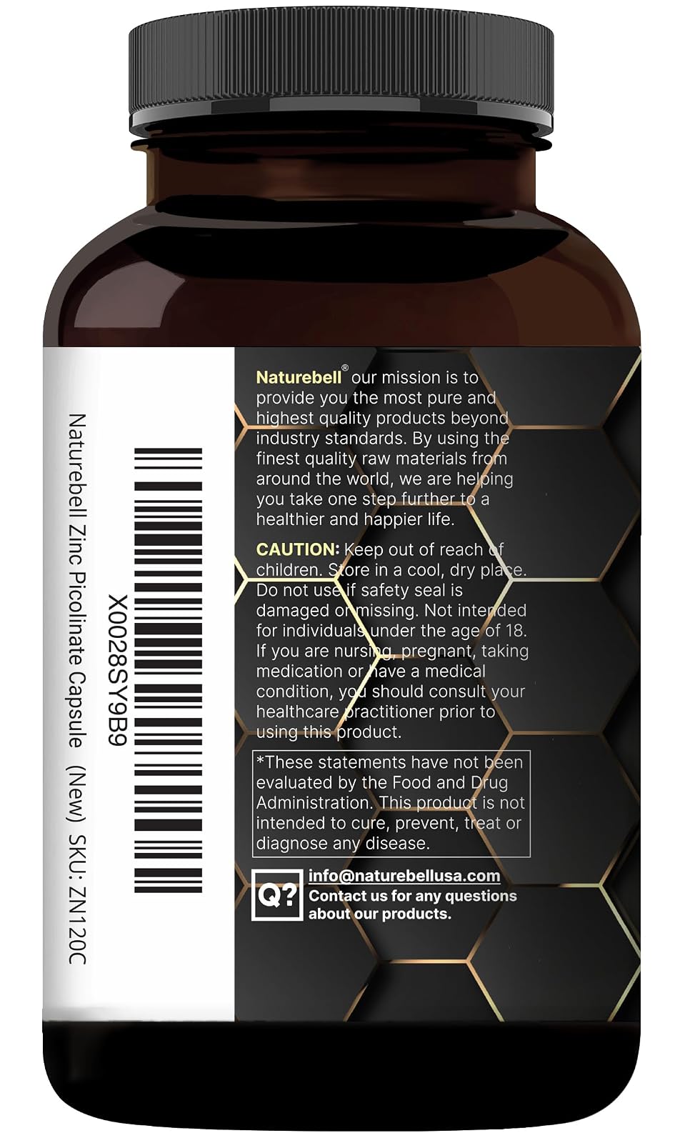 vegan-friendly zinc picolinate capsules