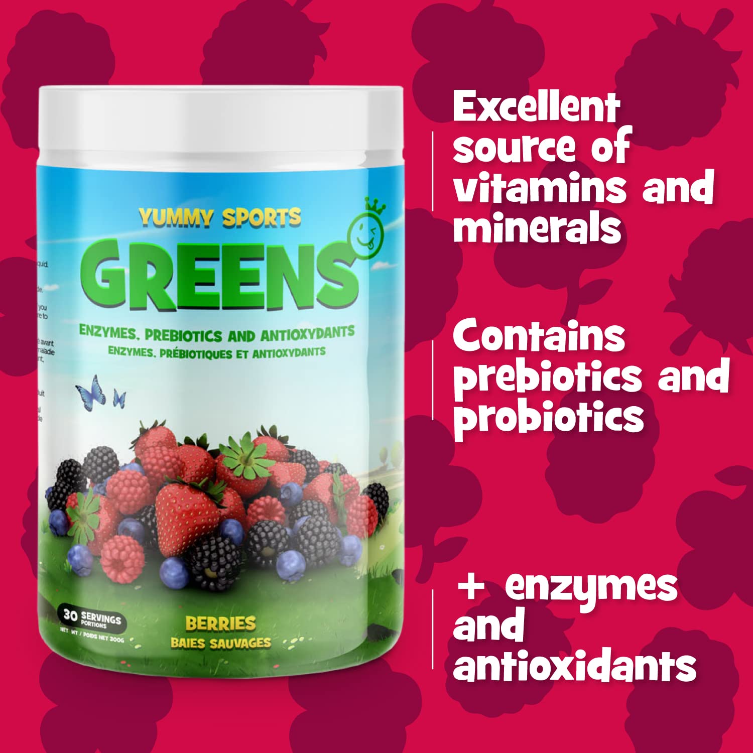 Vegan fruit and veggie blend powder