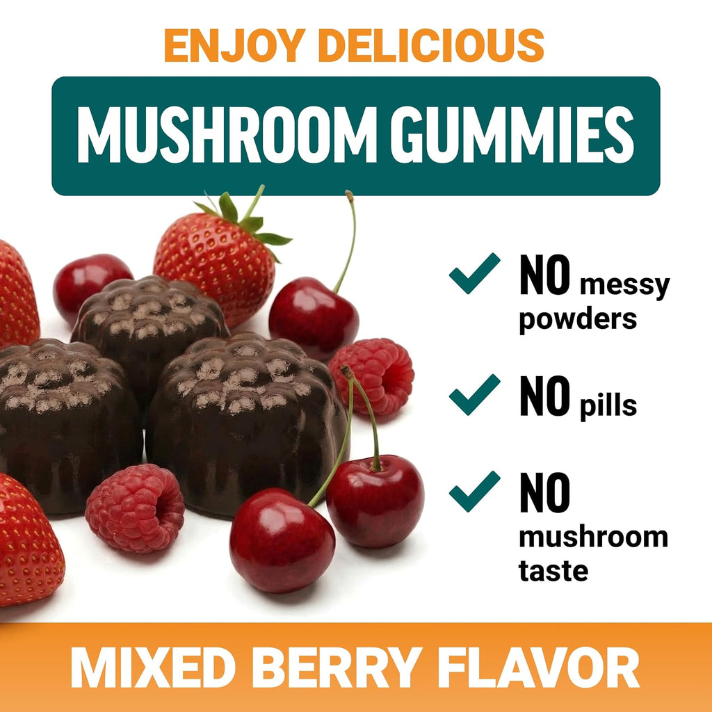 Vegan fruiting body mushroom supplements