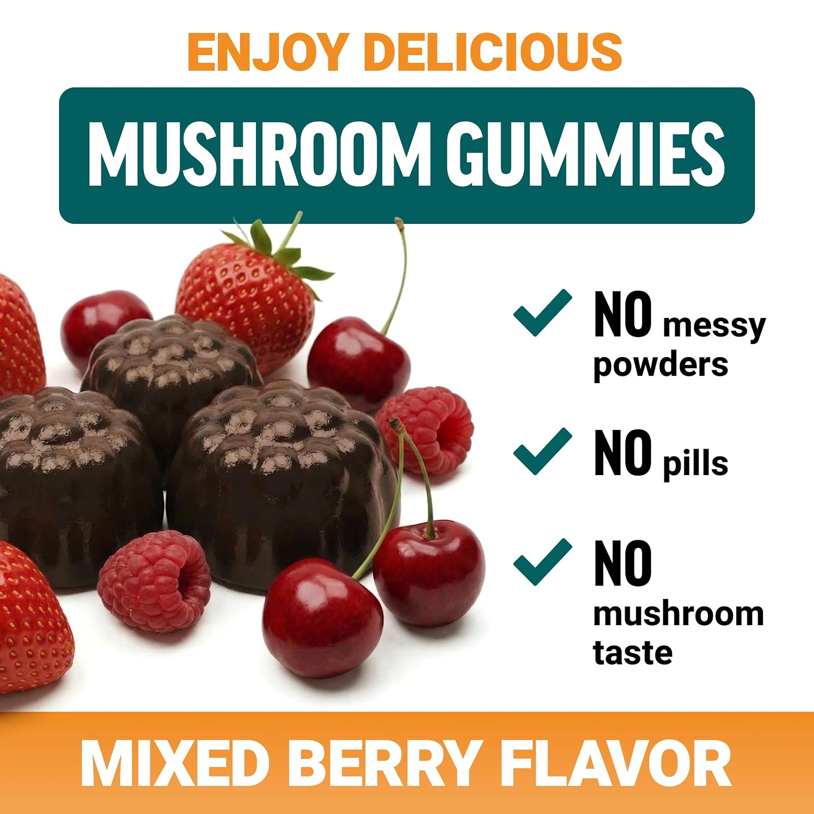 Vegan fruiting body mushroom supplements