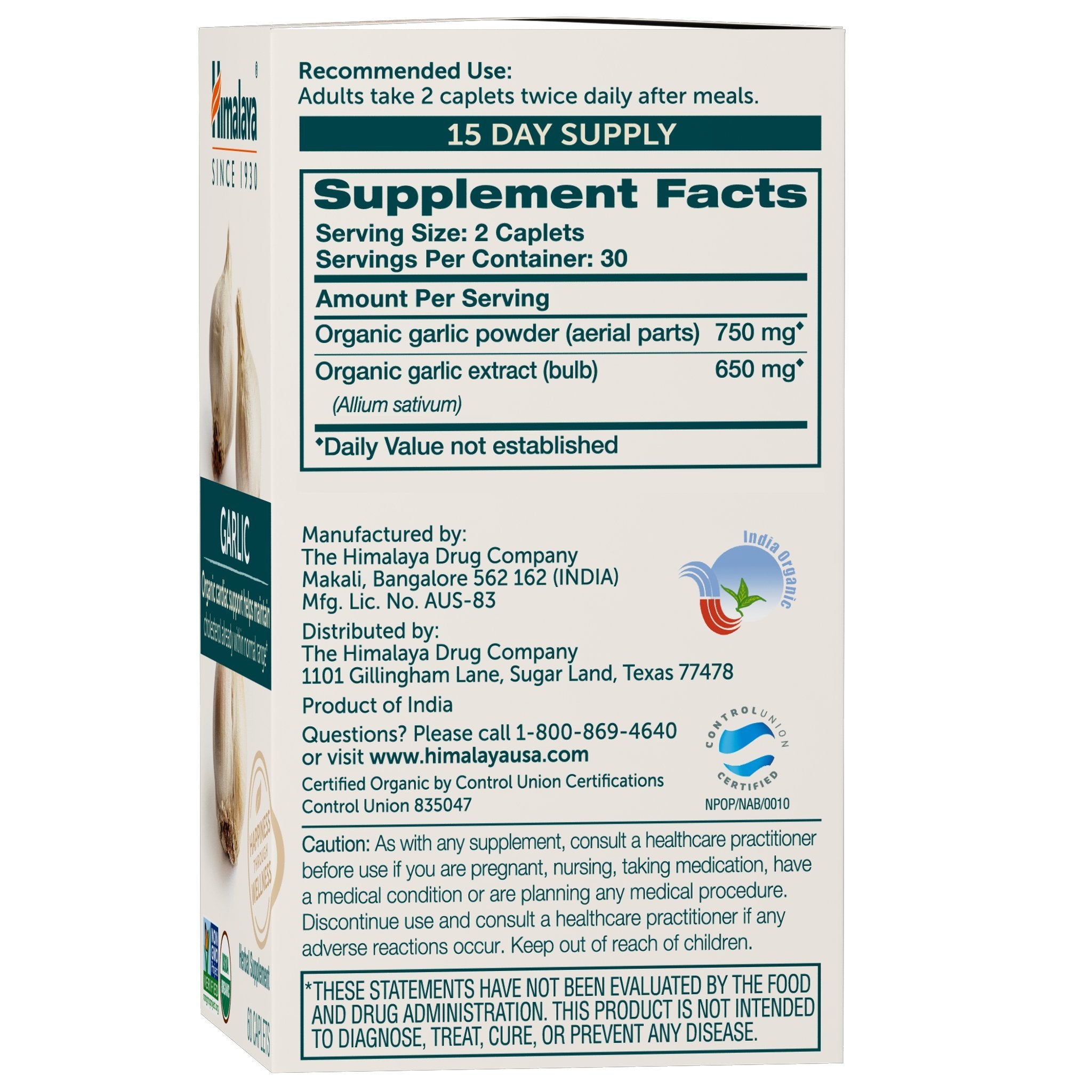Vegan garlic caplets for health