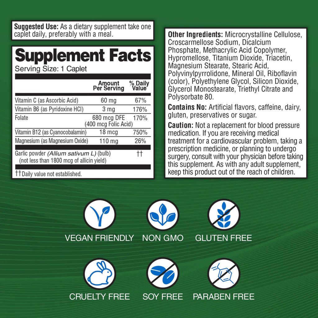 vegan garlic supplement for health