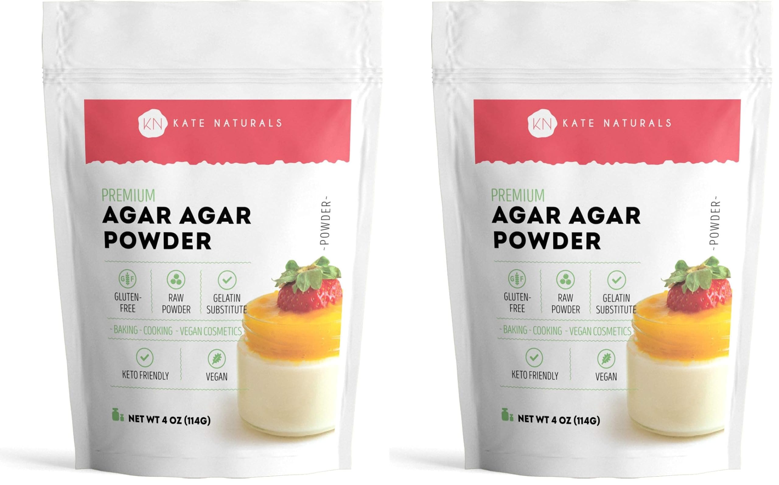 Vegan gelatin substitute for desserts