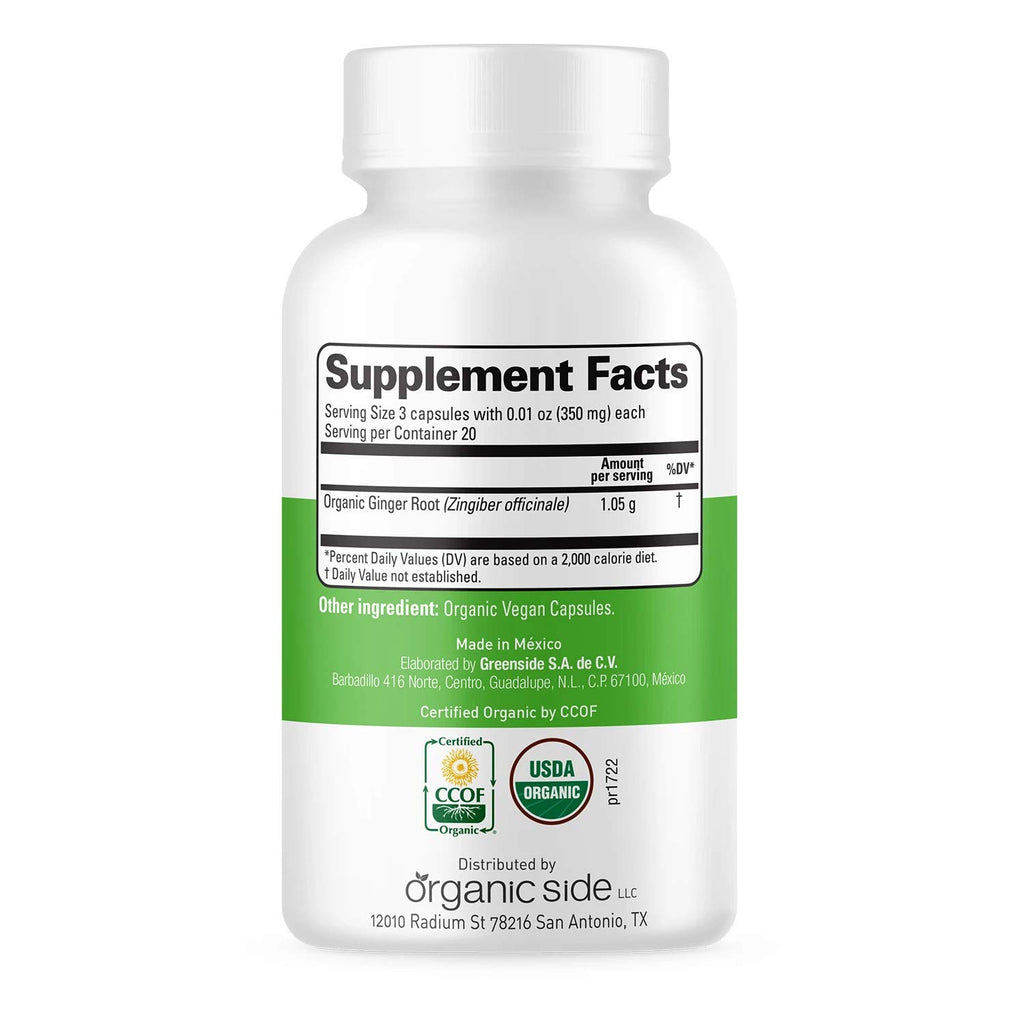 vegan ginger capsules for digestion
