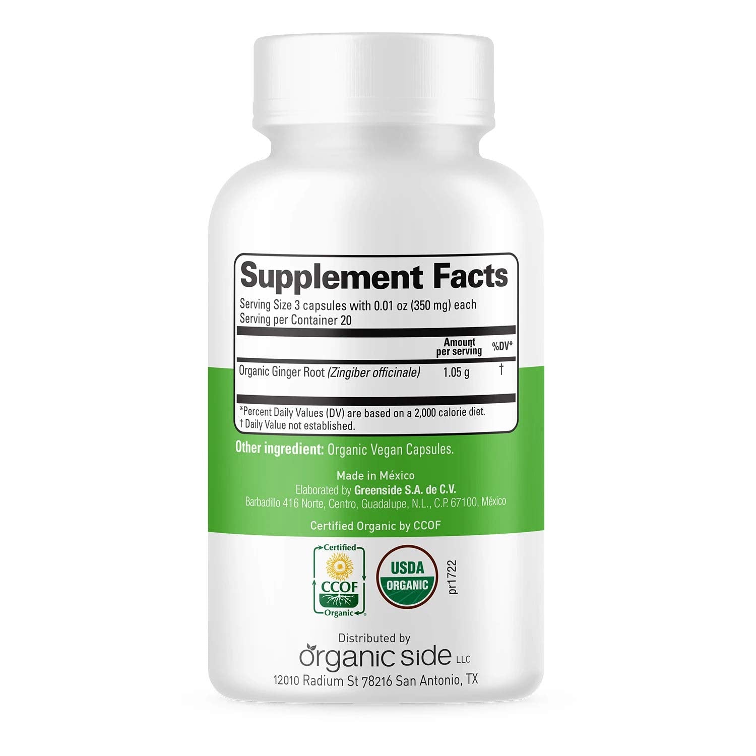 vegan ginger capsules for digestion