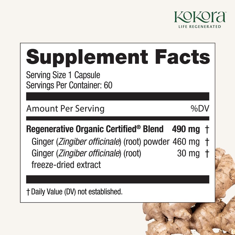 vegan ginger capsules for wellness