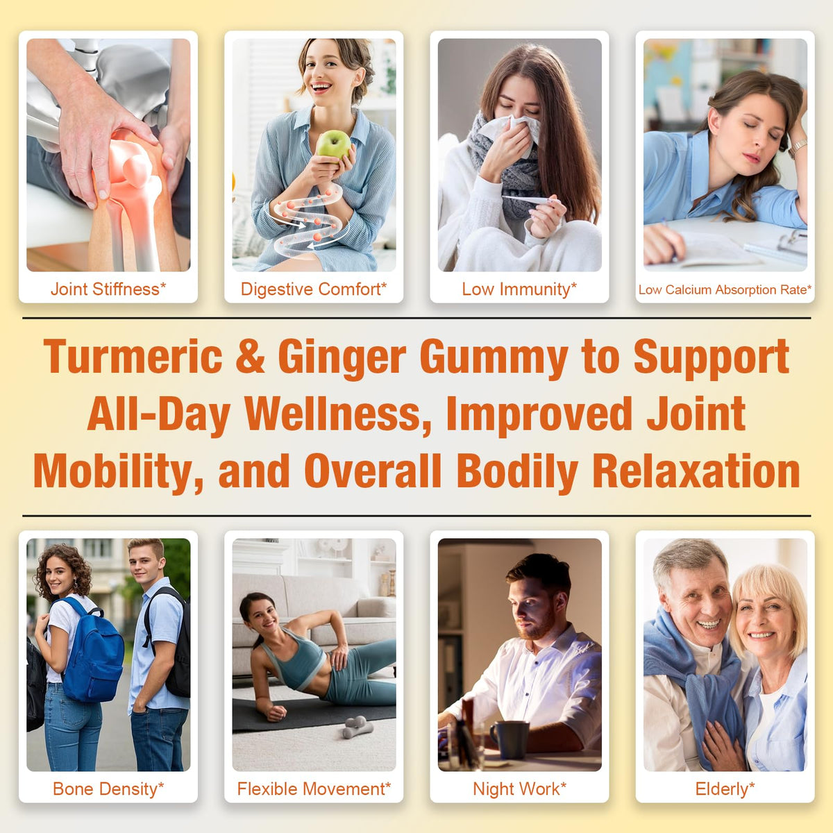 Vegan ginger turmeric gummies for vitality