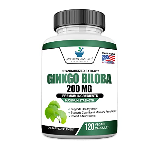 vegan ginkgo biloba capsules for health