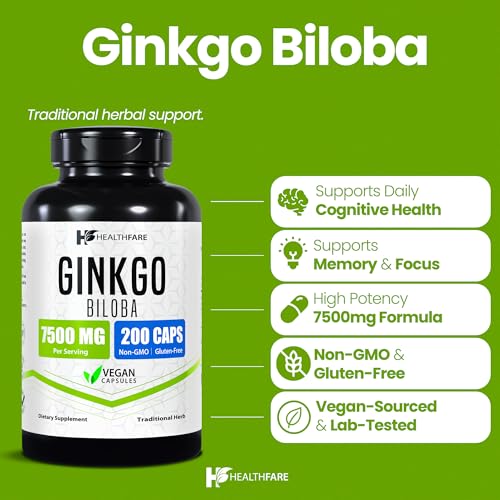 Vegan Ginkgo Biloba extract 120 mg