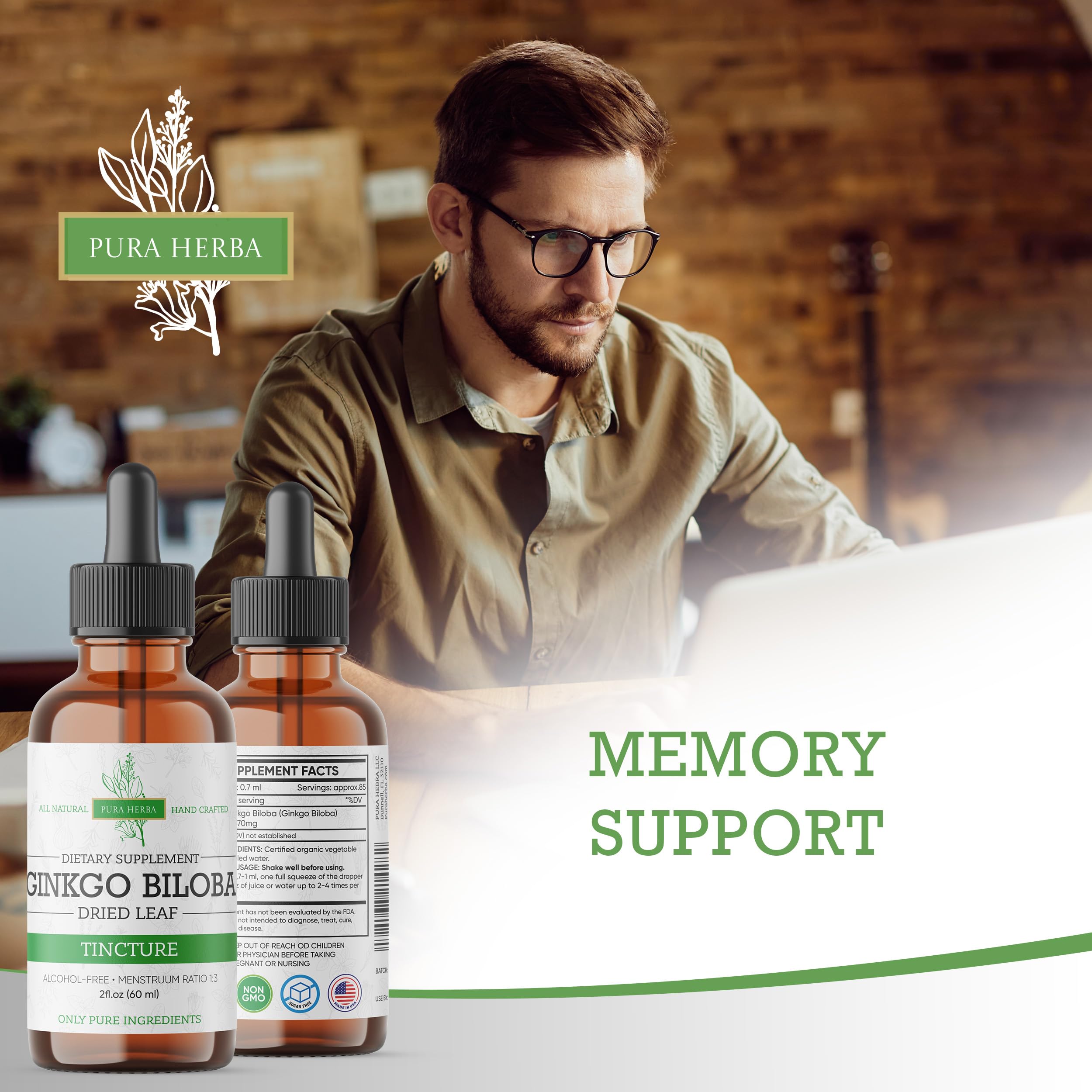 vegan ginkgo biloba for brain health