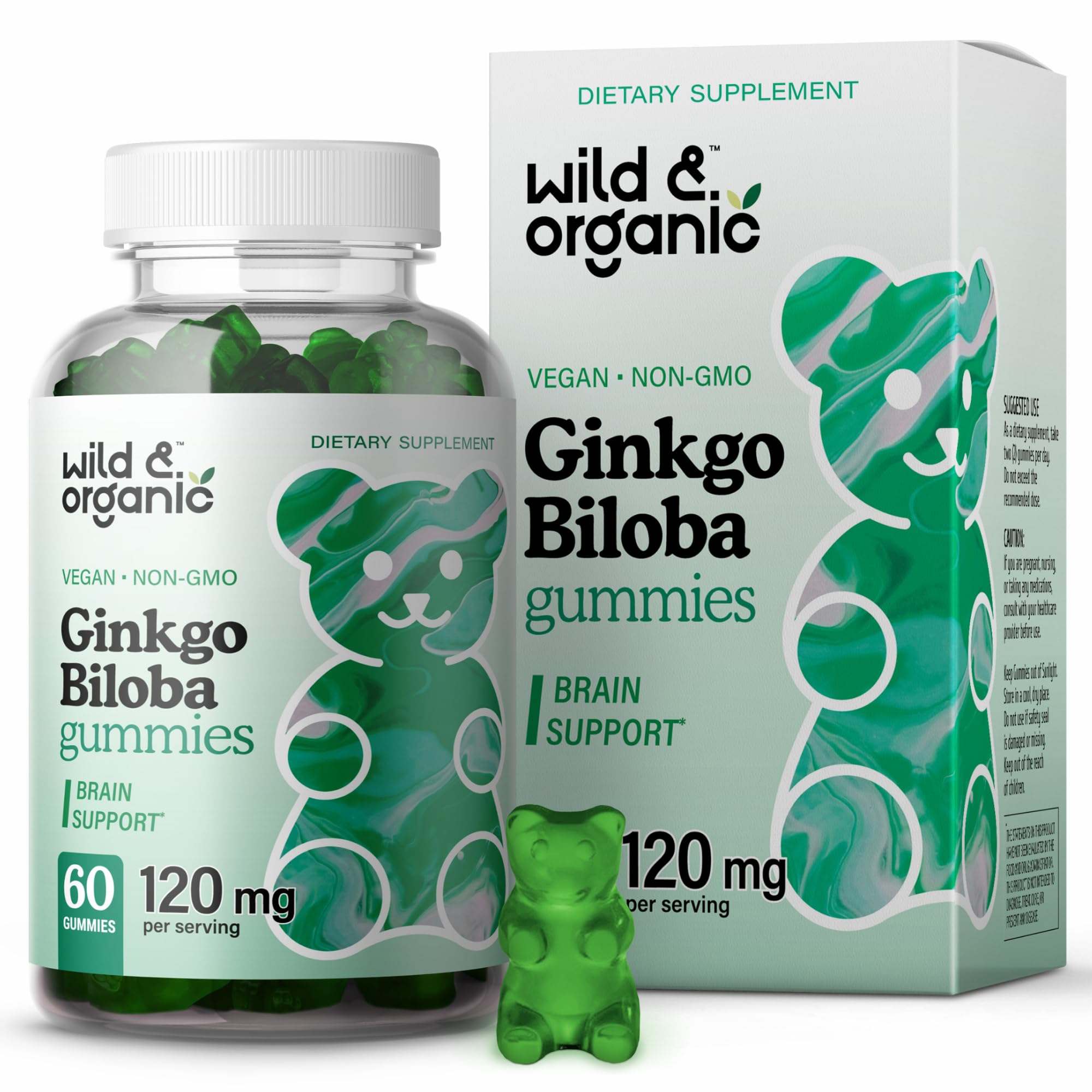 vegan ginkgo biloba gummies for focus