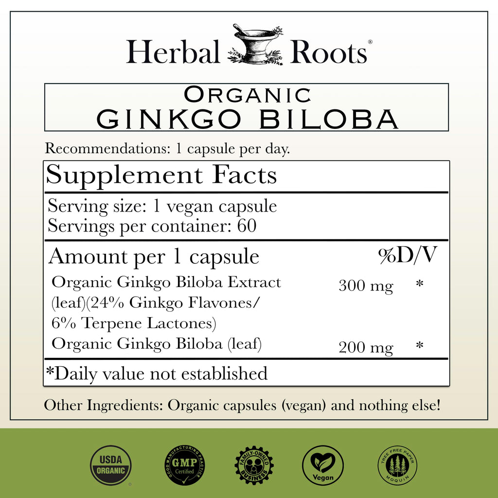 vegan ginkgo biloba tablets benefits