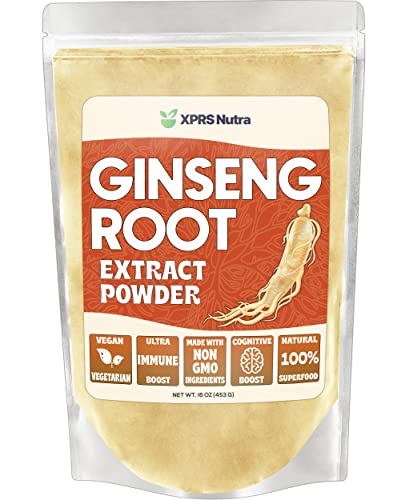 Vegan ginseng powder for energy