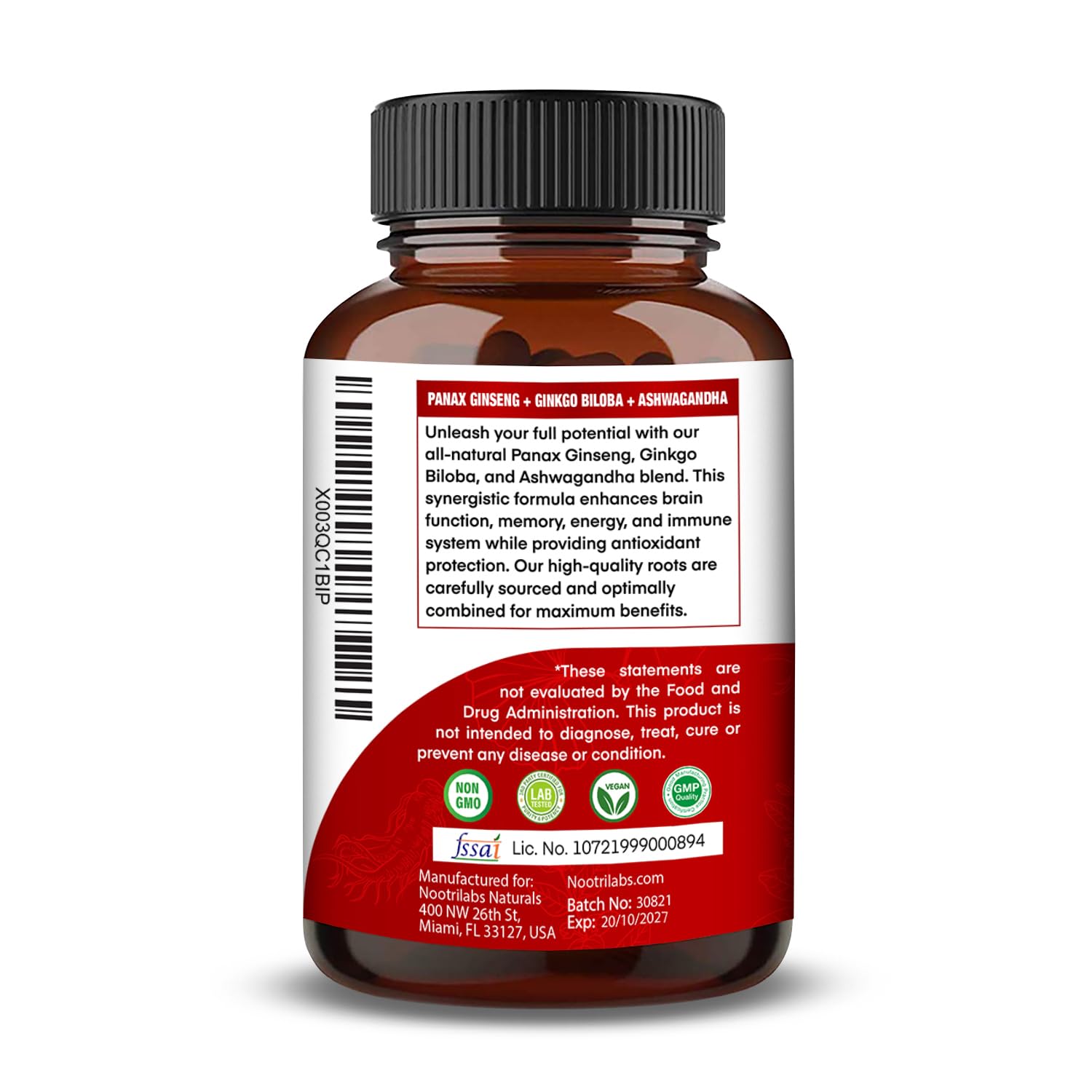 vegan ginseng supplement for vitality