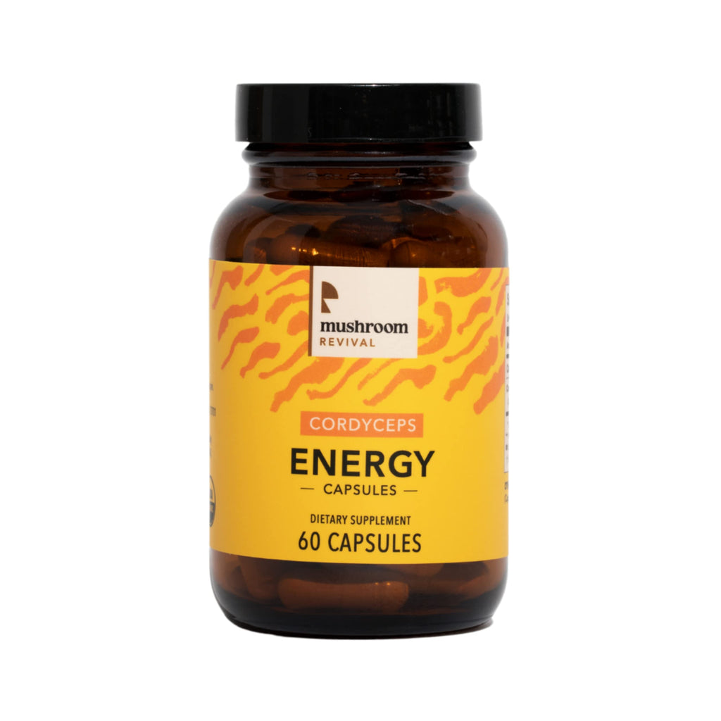 Vegan gluten-free mushroom supplement capsules