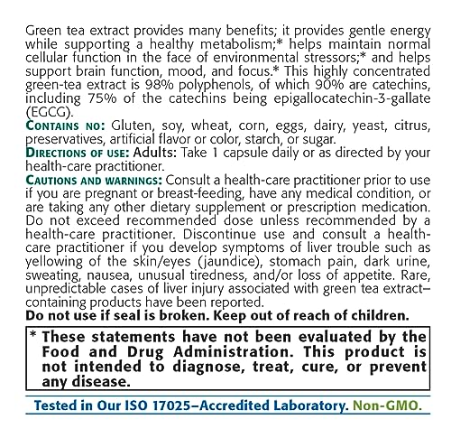 vegan green tea extract capsules
