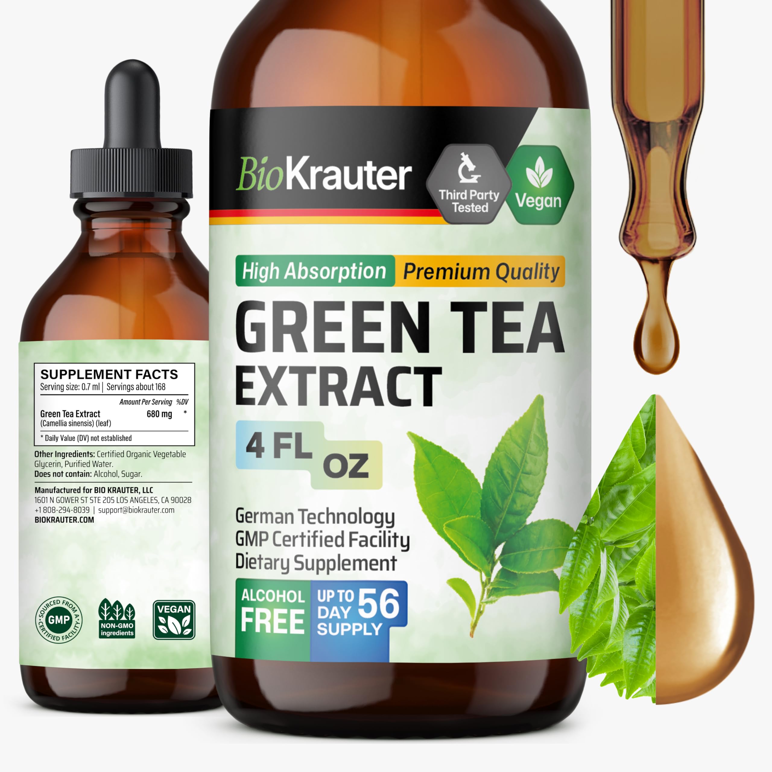 vegan green tea liquid formula