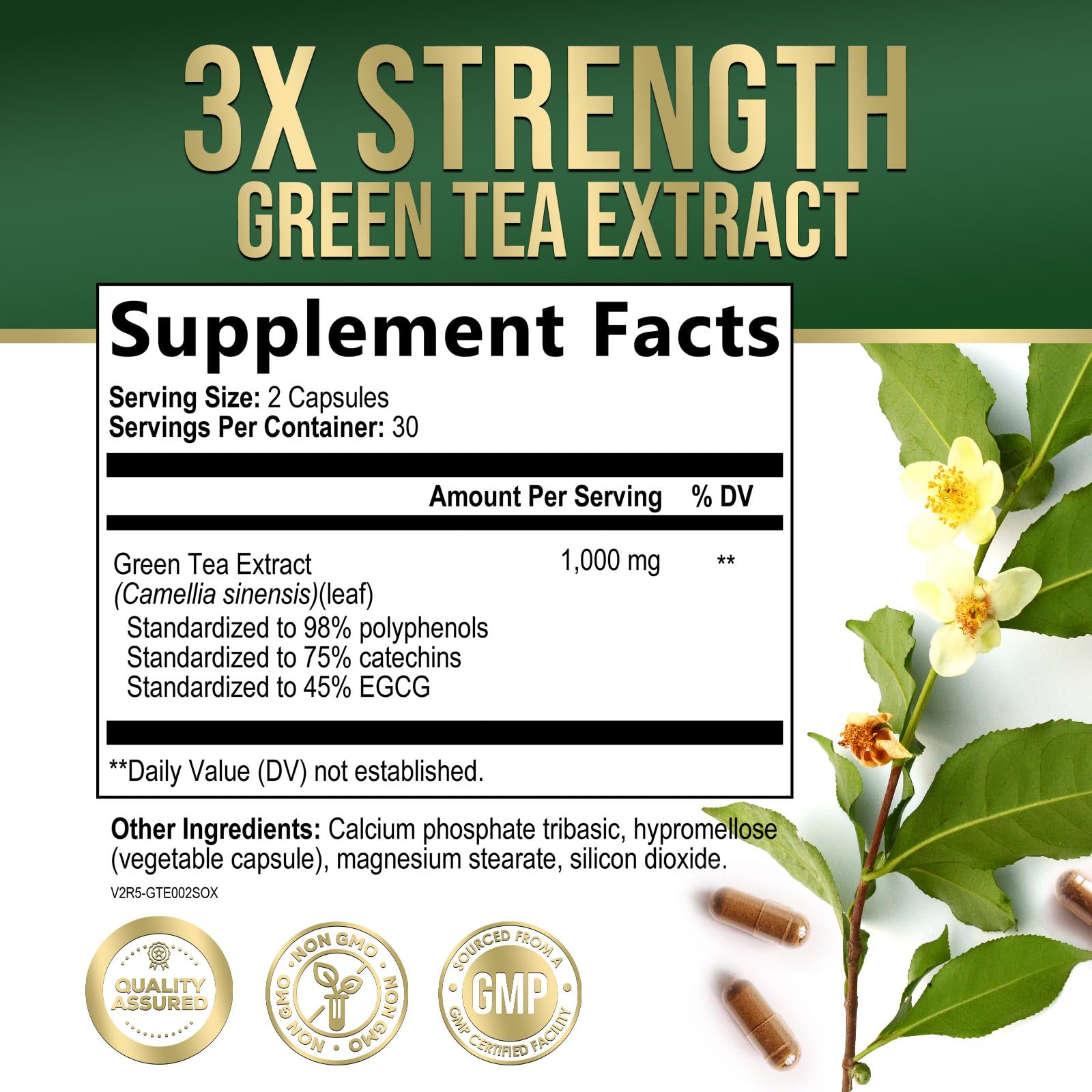 vegan green tea supplement benefits