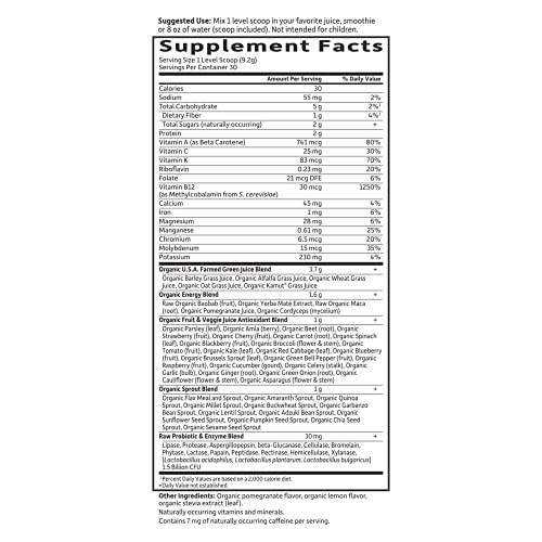 vegan greens powder for vitality