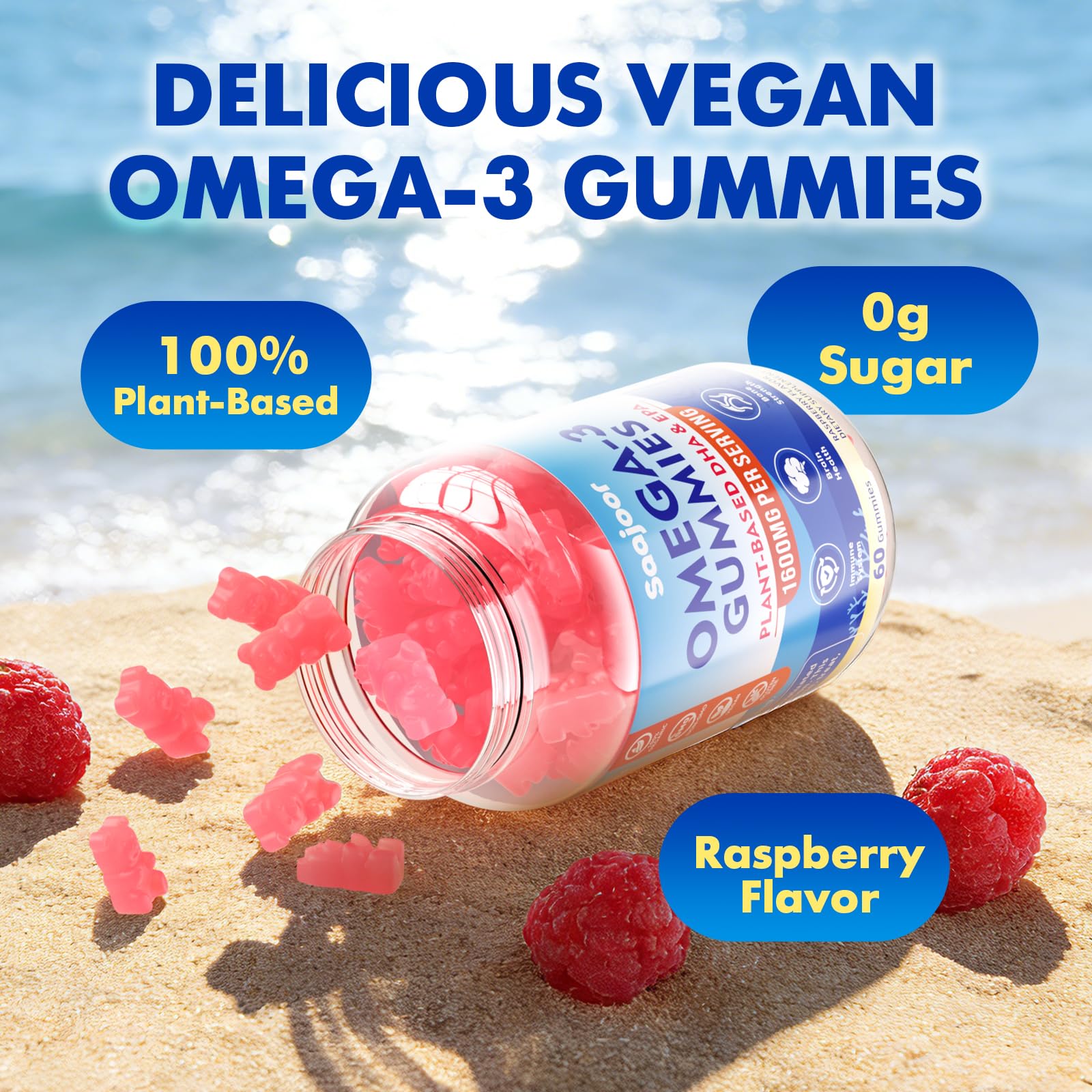 Vegan gummies for brain support
