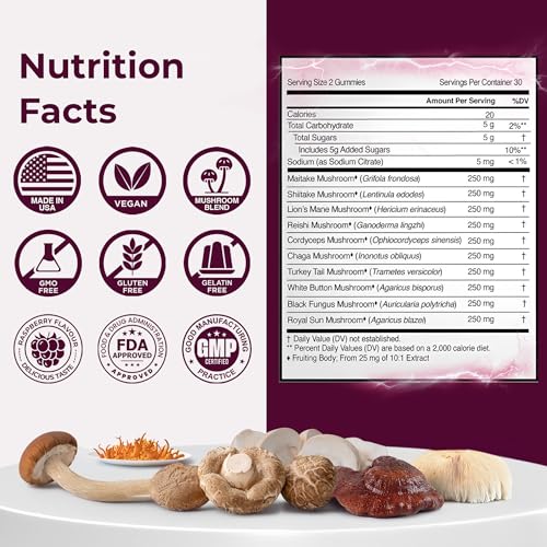 Vegan gummies with Cordyceps extract