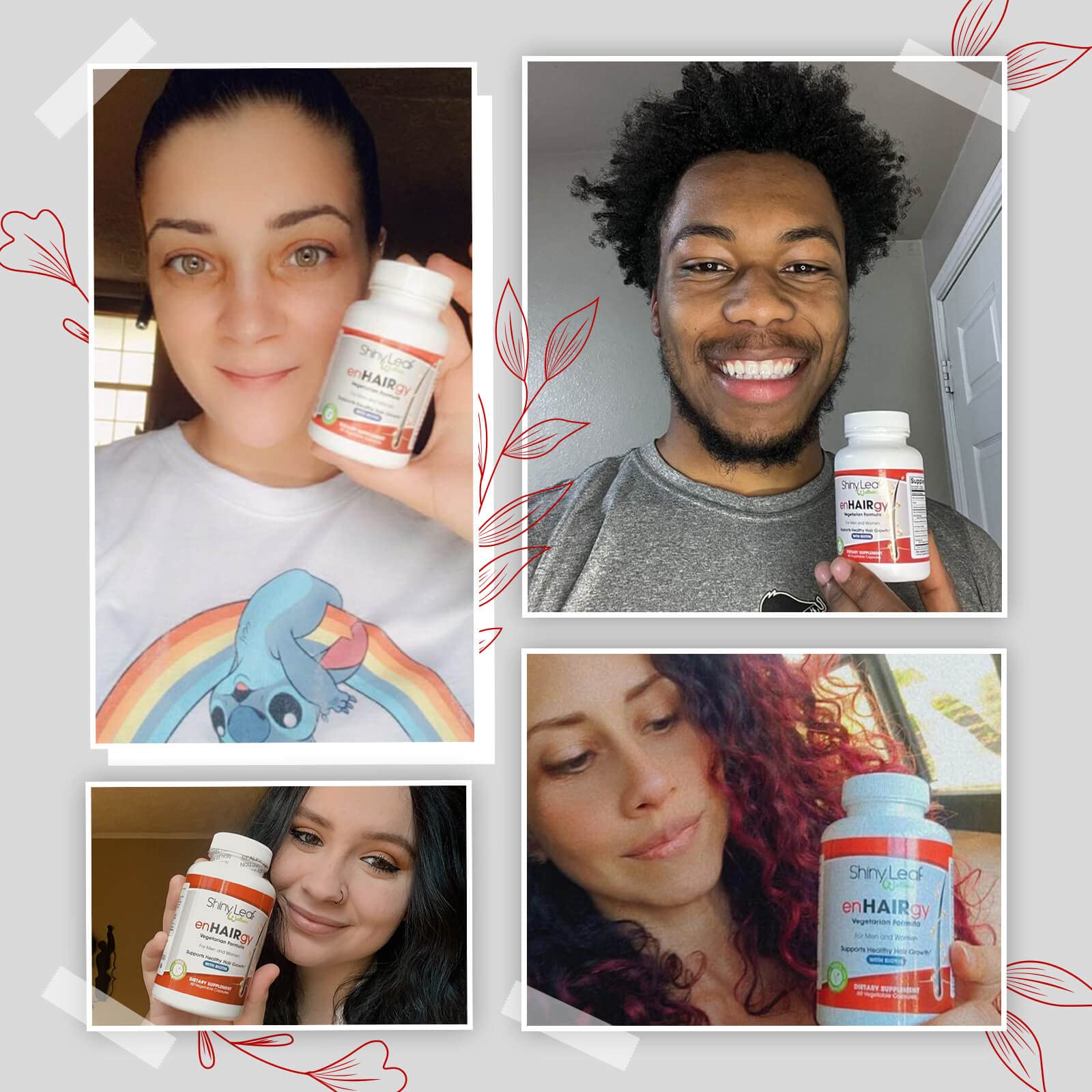 Vegan hair vitamins with saw palmetto