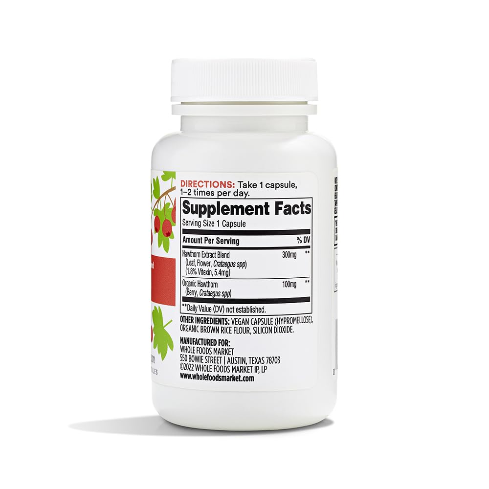 Vegan hawthorn capsules for daily health
