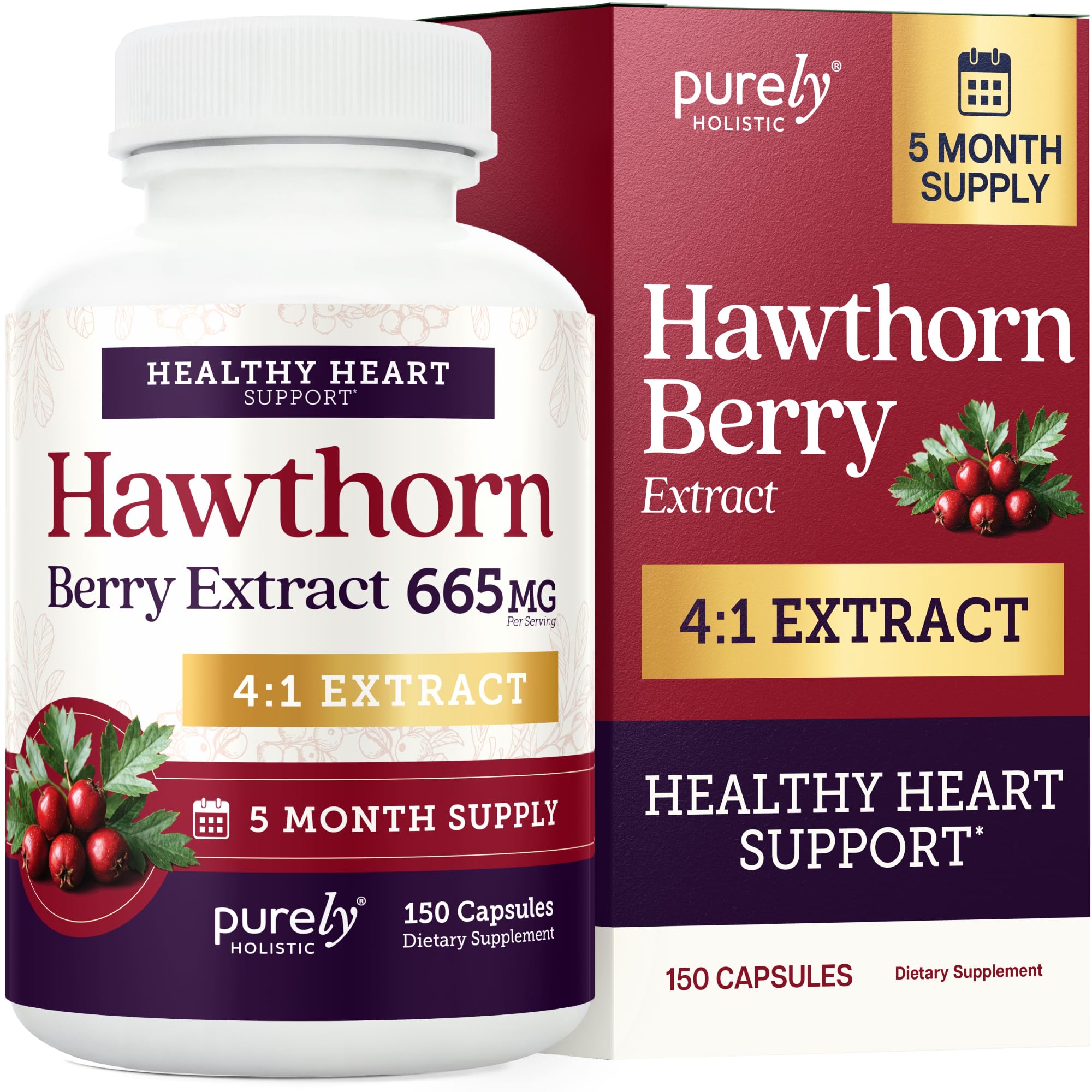 vegan hawthorn extract for heart health