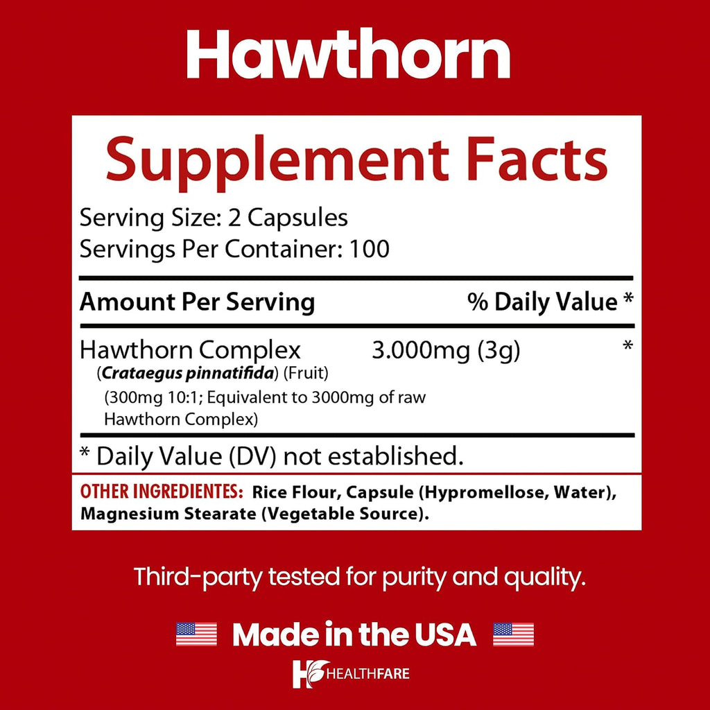 Vegan Hawthorn extract for natural wellness