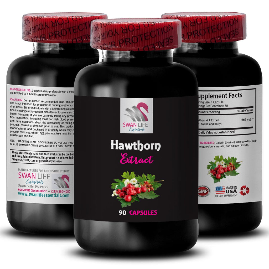 Vegan hawthorn supplement for health