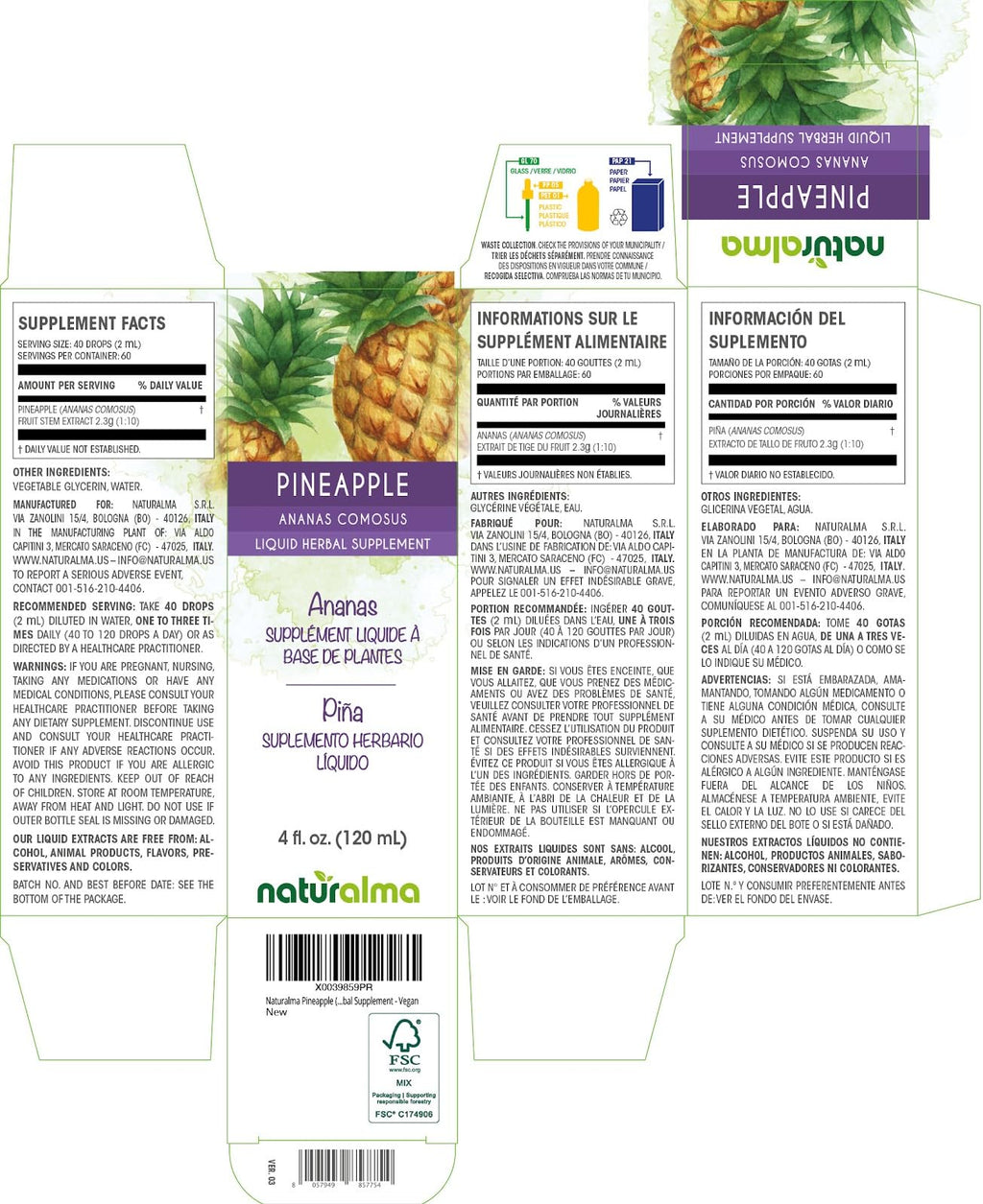 Vegan herbal drops for health
